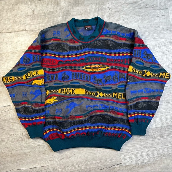 emaroo | Sweaters | Vintage Emaroo Sweater 9s Coogi Style Australia 3d ...